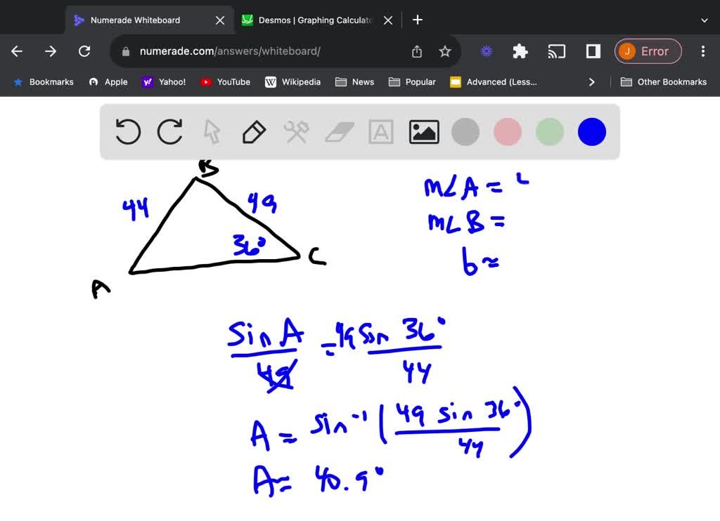 SOLVED: Consider a triangle ABC like the one below. Suppose that =a30 ... SOLVED: Consider a triangle ABC like the one below. Suppose that =a30 ...