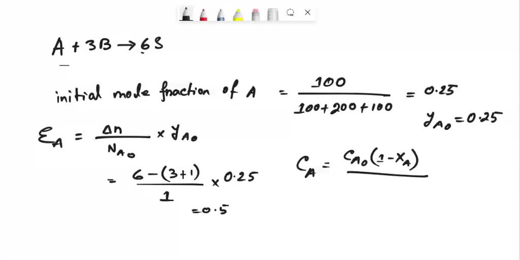 SOLVED: Consider an isothermal single-phase flow reactor operating at steady-state and constant ...