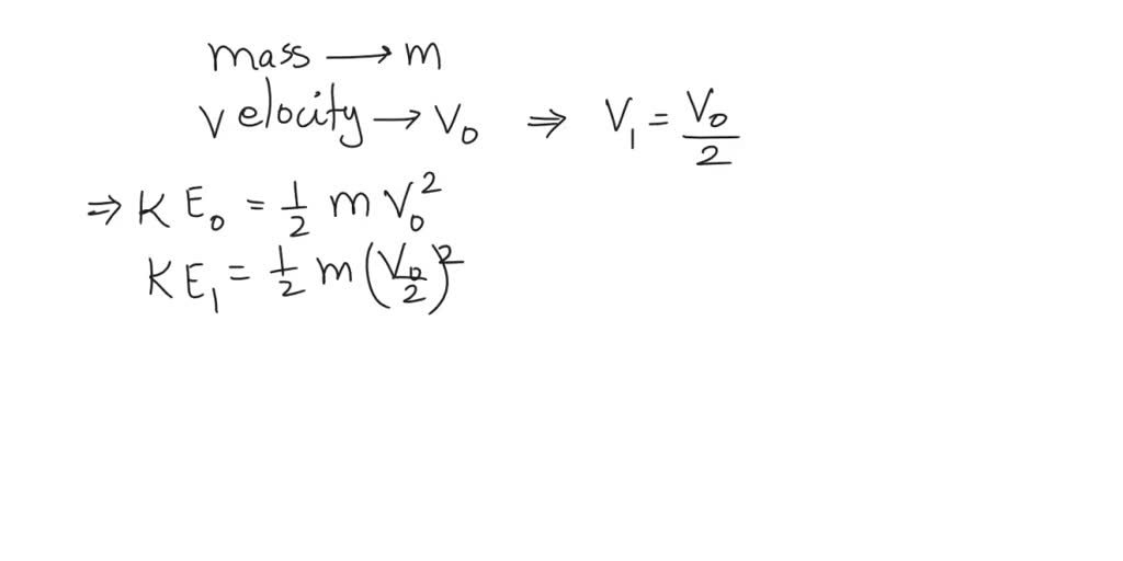 SOLVED: A body of mass m is projected vertically with a velocity v0. If it passes through the ...
