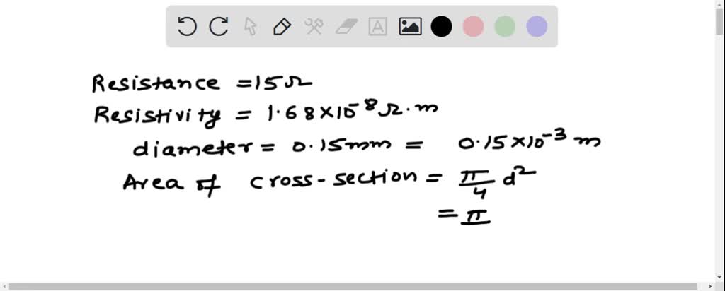 SOLVED: * Resistance of sex a metal wire of resistivity of the metal. length sm is 10or. if are ...