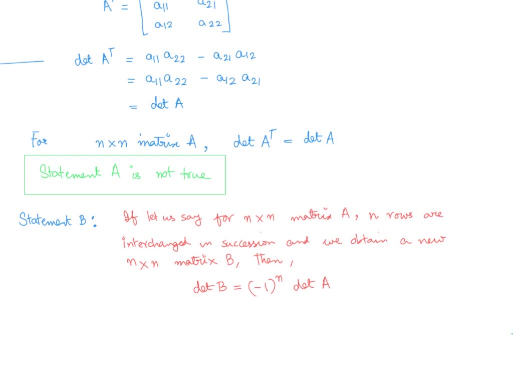 SOLVED Point A And B Are N X N Matrices Check The True Statements solved-point-a-and-b-are-n-x-n-matrices-check-the-true-statements