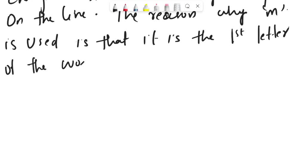 Solved 1 Write A Report Explaining Why We Use M To Represent The Slope Of A Line And