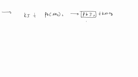 KI + Pb(NO3)2 ? PbI2 + KNO3 This chemical reaction...