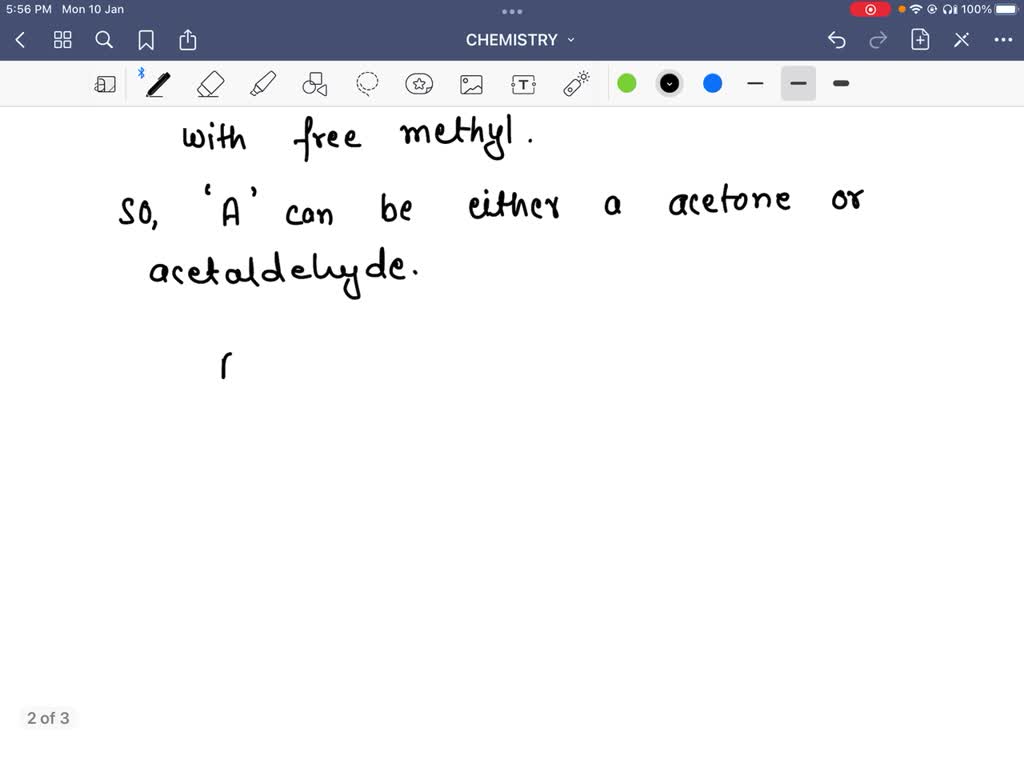 SOLVED: A compound (A) gives an yellow precipitate with iodine and ...