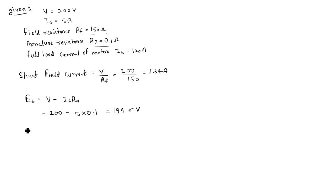 SOLVED: If a 5-hp shunt-wound motor with Class B insulation is supposed ...