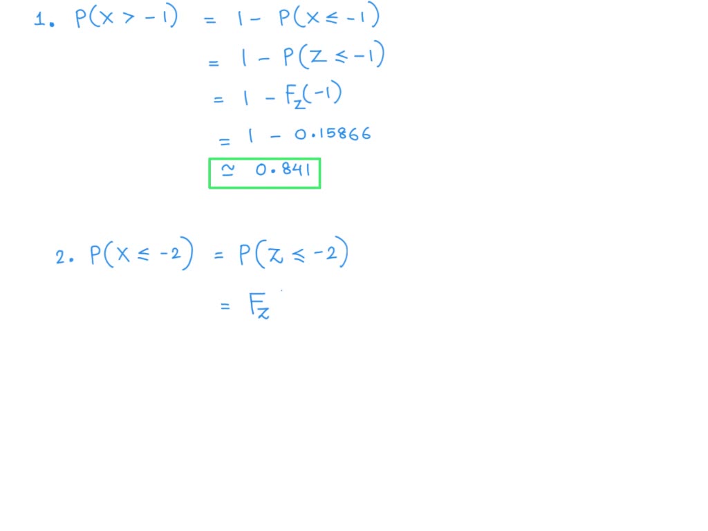 SOLVED: Let ? and ? be two normal random variables, with means 0 and 3, respectively, and ...
