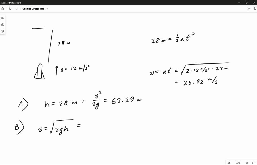 SOLVED: A model rocket blasts off and moves upward with an acceleration ...