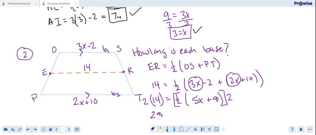 SOLVED: Solve the given problems using the Midline theorem, theorems on ...