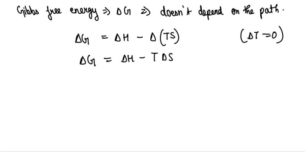 SOLVED: Derive an expression for the excess Gibbs free energy of the ...