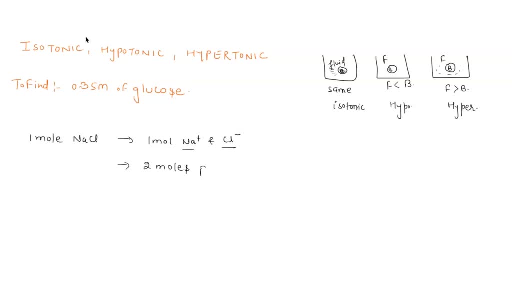 SOLVED: Text: At the same temperature, compared to 0.050 M NaCl, a 0.10 M glucose (C6H12O6 ...