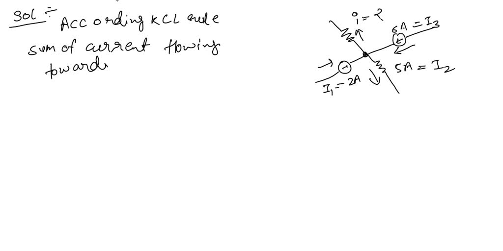 SOLVED: Apply KCL to find the current i in the circuit shown below. 4 ...