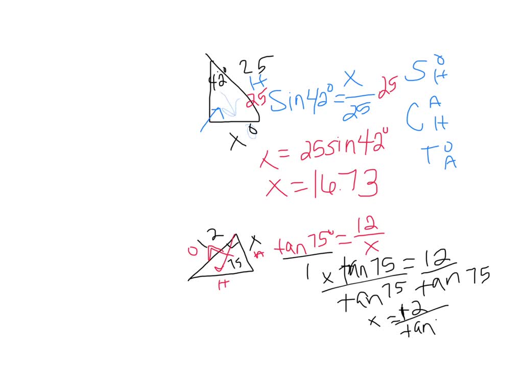 SOLVED: Text: L-5 InClass Math Example 2 EXAMPLE: Finding missing SIDES ...