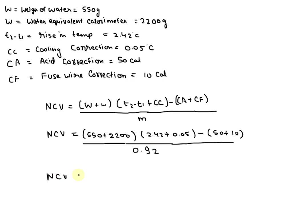 Sample of coal containing 92% C, 5% H, and 3% ash. When this coal is ...