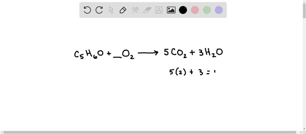 SOLVED: What is the stoichiometric coefficient for oxygen when the ...