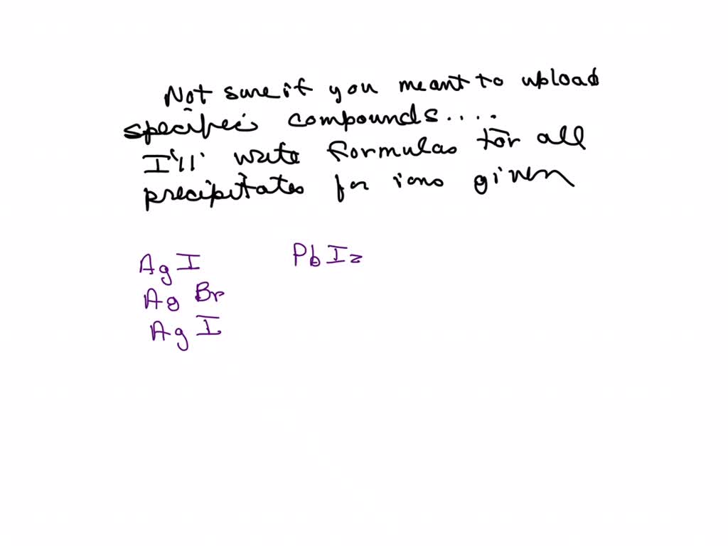 SOLVED: Using the solubility rules below, determine which combination ...