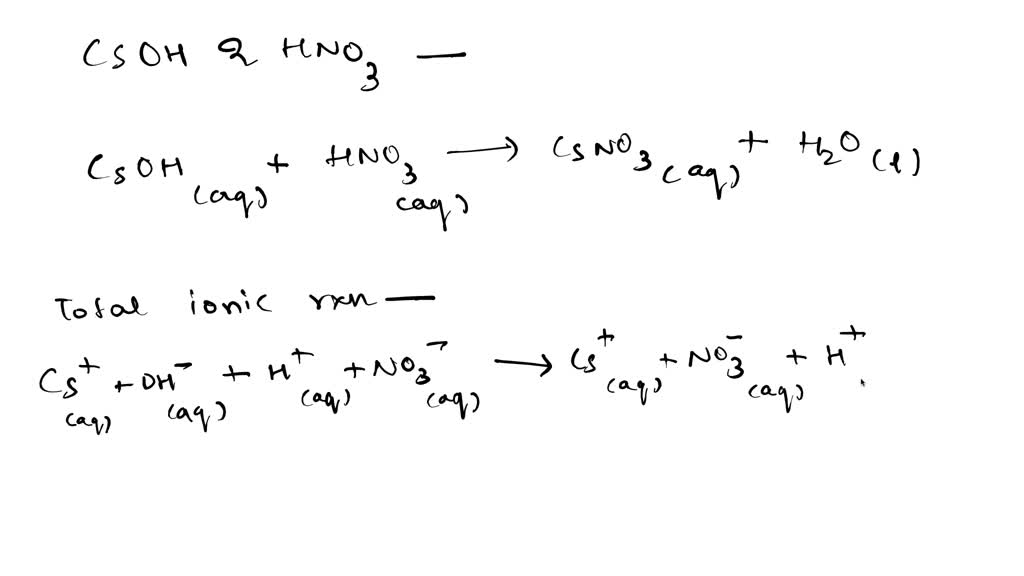 SOLVED Write The Balanced Net Ionic Equation For The Reaction When SOLVED Write The Balanced Net Ionic Equation For The Reaction When