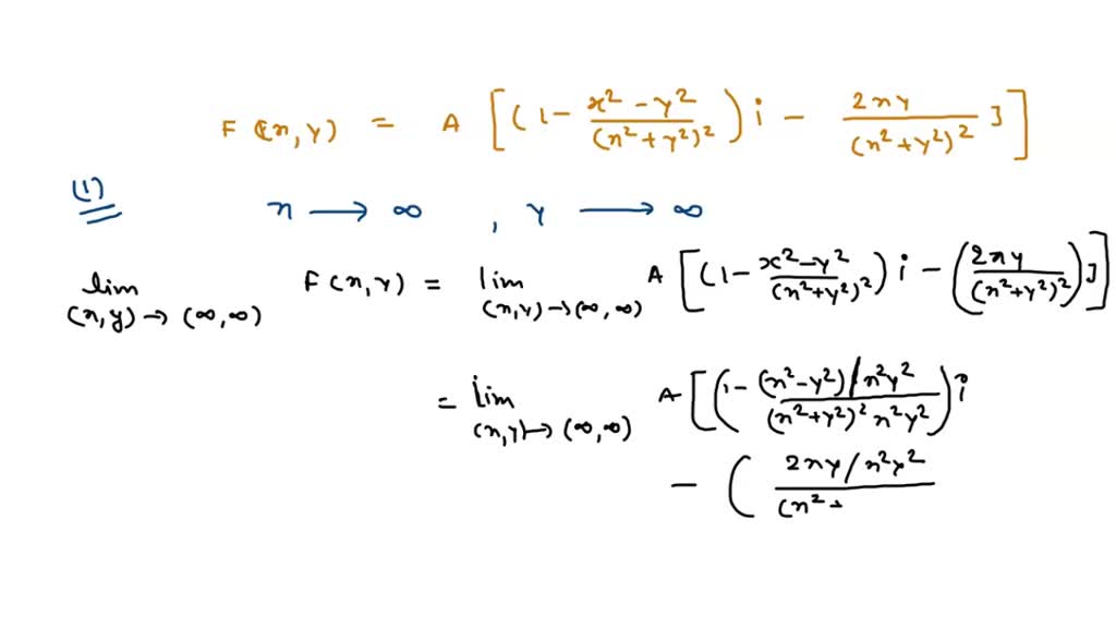 SOLVED: The velocity vector field for the two-dimensional flow of an ...