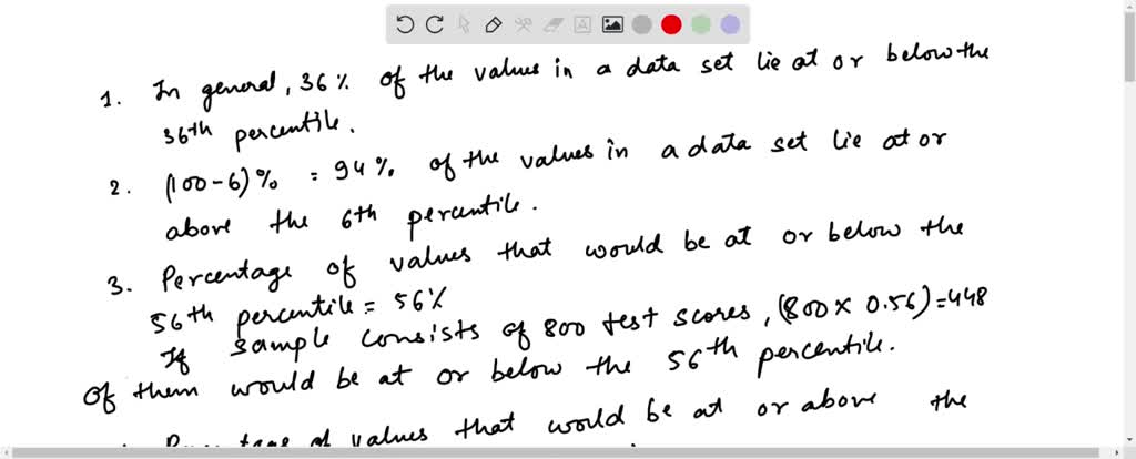 SOLVED In General Of The Values In A Data Set Lie At Or Below The 