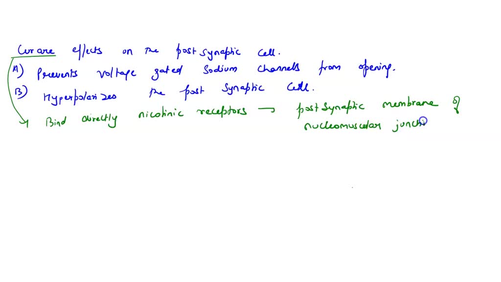 SOLVED: Curare, a plant alkaloid, was used as an arrow-head poison by ...