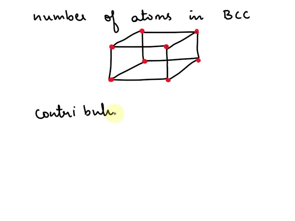 Calculate the number of atoms per unit cell body centred cubic cell Calculate the number of atoms per unit cell body centred cubic cell