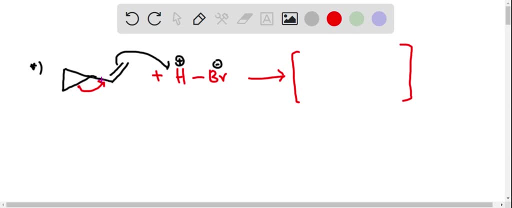 SOLVED: Vinylcyclopropane reacts with HBr to yield a rearranged alkyl ...
