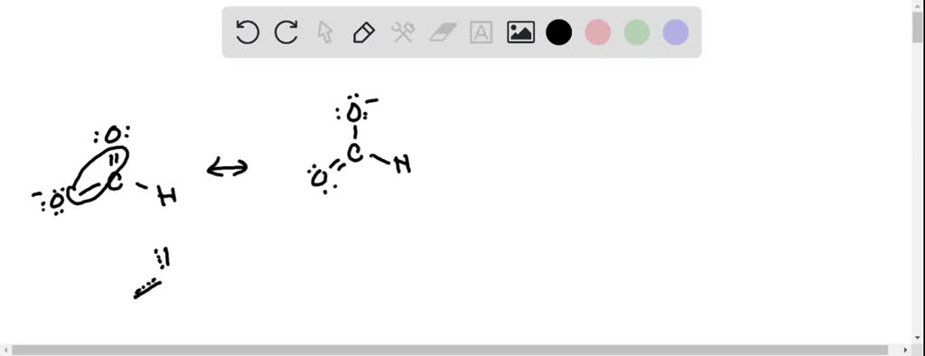 SOLVED: Consider the resonance structures of formate Select the true statements about the ...