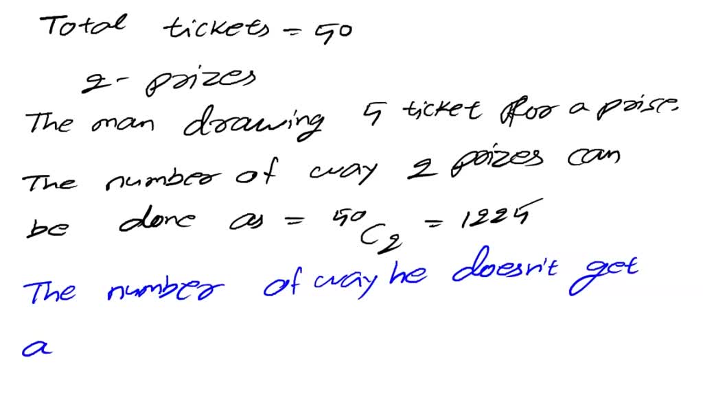 SOLVED: Sam purchased 5 raffle tickets. total of 120 raffle tickets ...