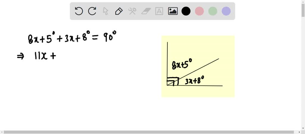 SOLVED: 'Please solve for x. Then, circle whether each angle pair is ...