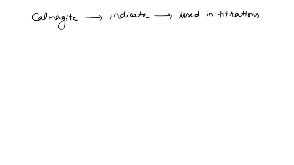 SOLVED: How does calmagite indicator change color?