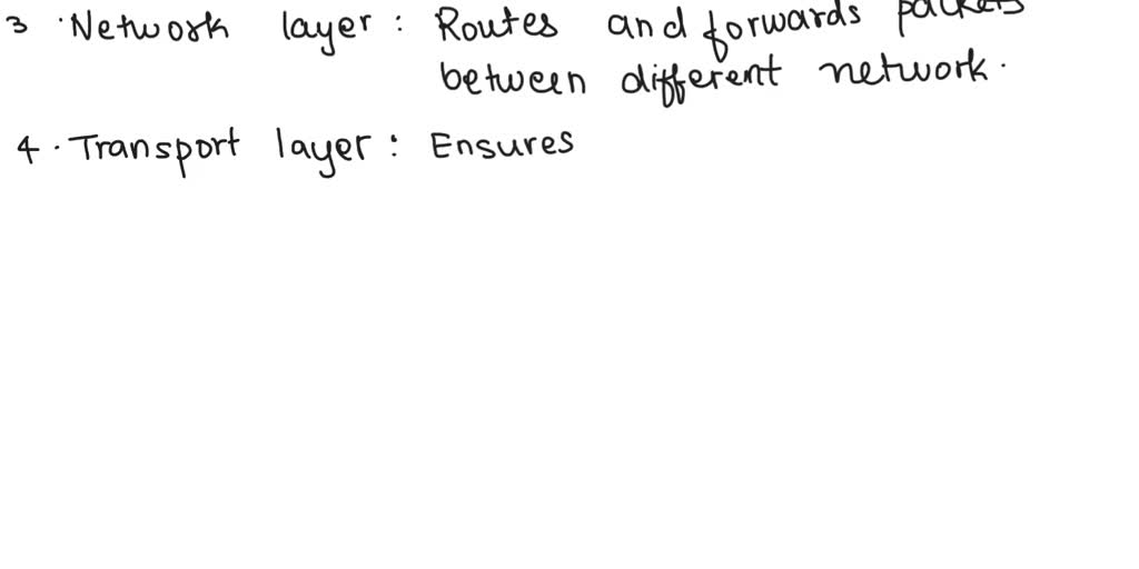 SOLVED: OSI Model Characteristics Exercise -> Match the following terms to the appropriate OSI ...