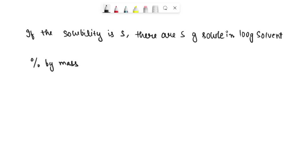 SOLVED: How does the measurement of solubility compare with percent by ...