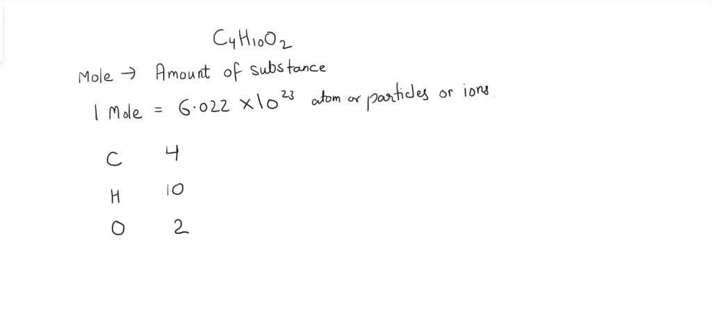 SOLVED: Write all possible mole ratios between each element in the ...