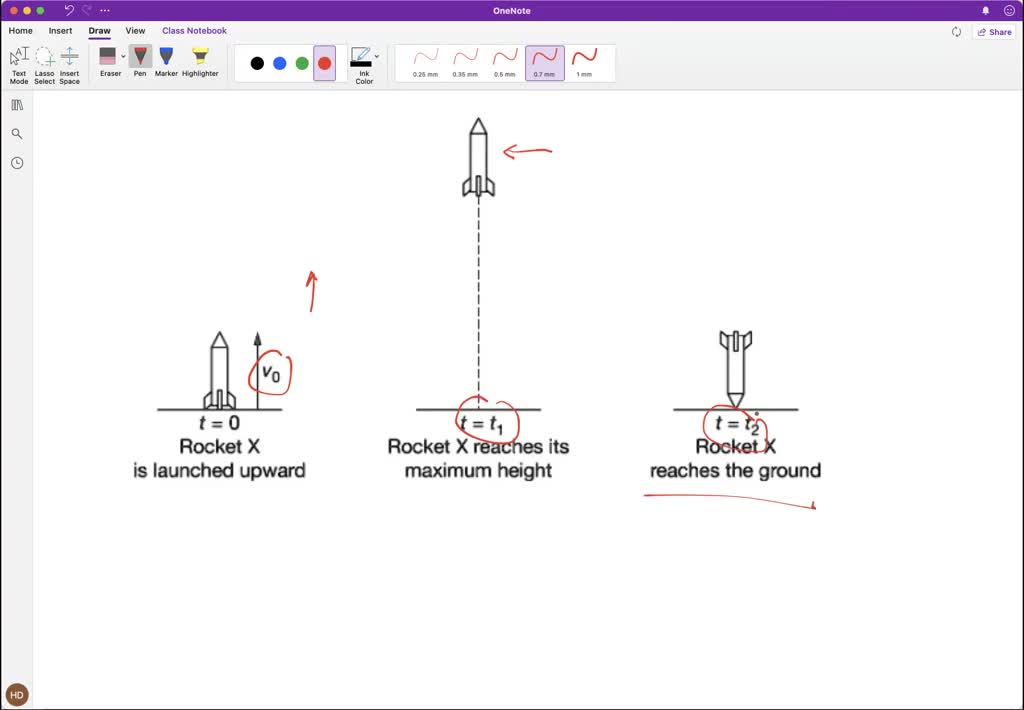 SOLVED: A rocket is launched from rest with a time-dependent upward acceleration a(t) = k – jt ...