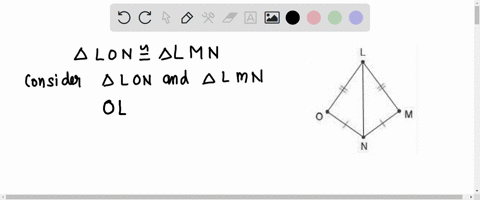 In the diagram, ABC ≅ LMN. What is a congruence...