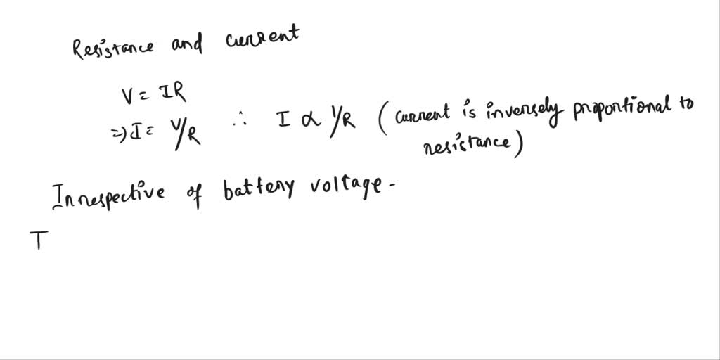 SOLVED: Whatever the battery voltage in Fig. 1, it is clear that the smallest current will flow ...