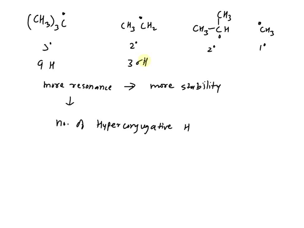 SOLVED: Which of the following free radical intermediates is the most ...