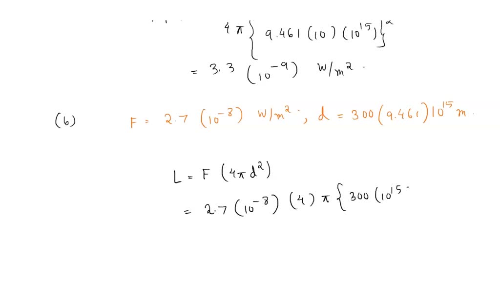 SOLVED: Use the inverse square law for light to answer each of the following questions. a ...