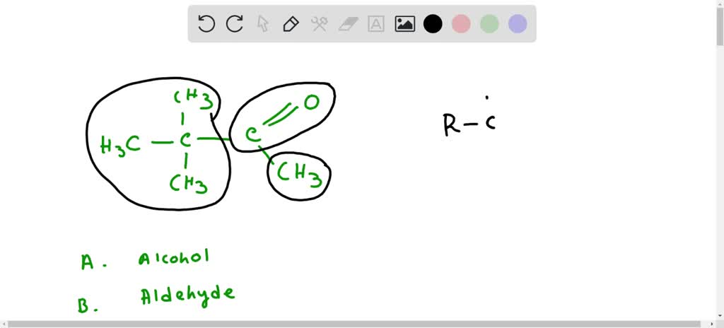 SOLVED: Identify the functional groups in this molecule A: ketone B ...