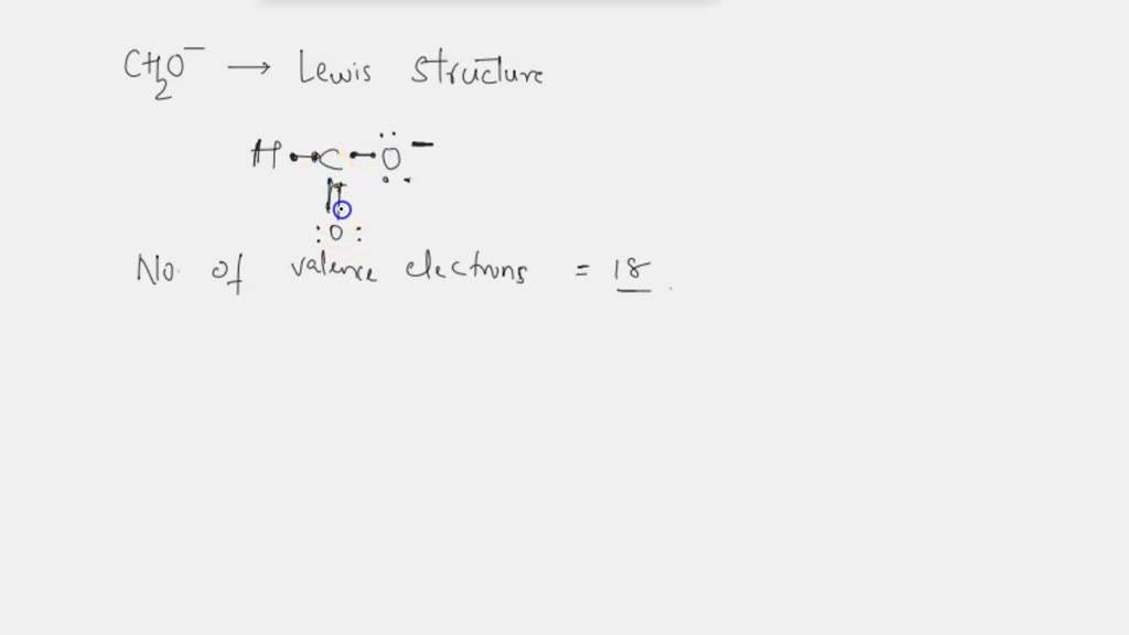 SOLVED: How to draw lewis structure for CHO2- and how do you determine ...