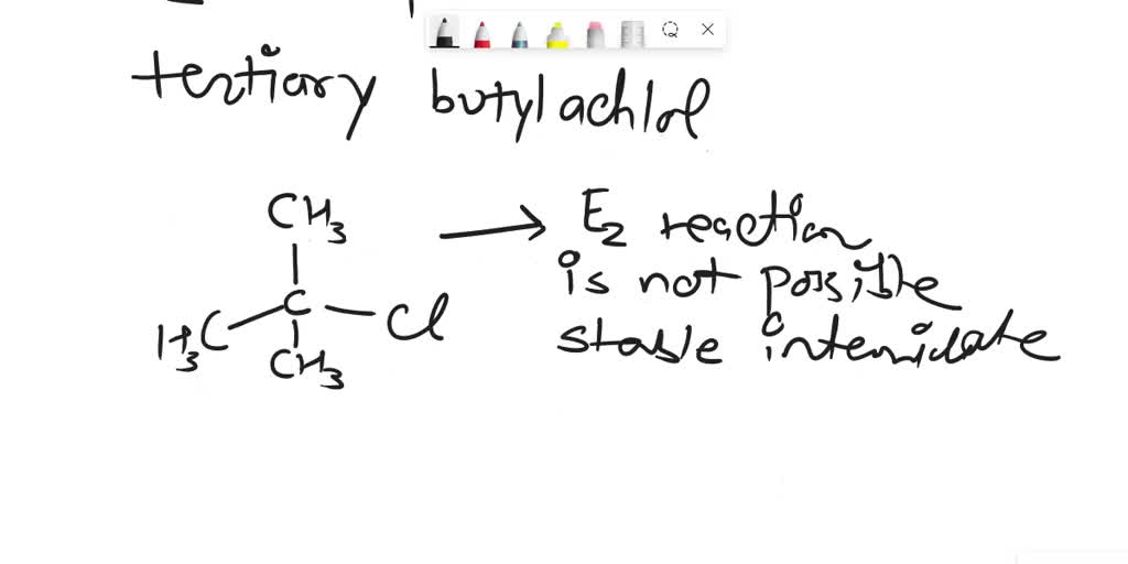 SOLVED: In the presence of OH- (a reasonably strong base), tertiary ...