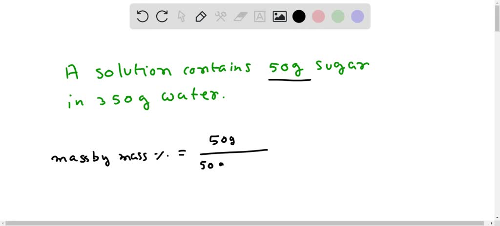 a solution is prepared by dissolving 10g of salt in 50 g of water ...
