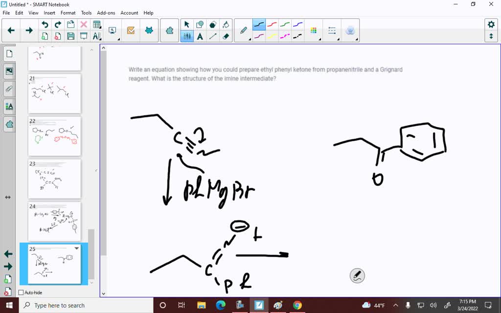 SOLVED: Write an equation showing how you could prepare ethyl phenyl ...