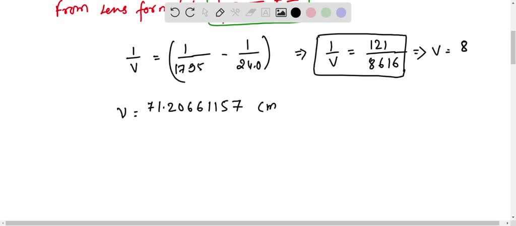 SOLVED: A converging meniscus lens (see Fig. 34.32a) with a refractive ...
