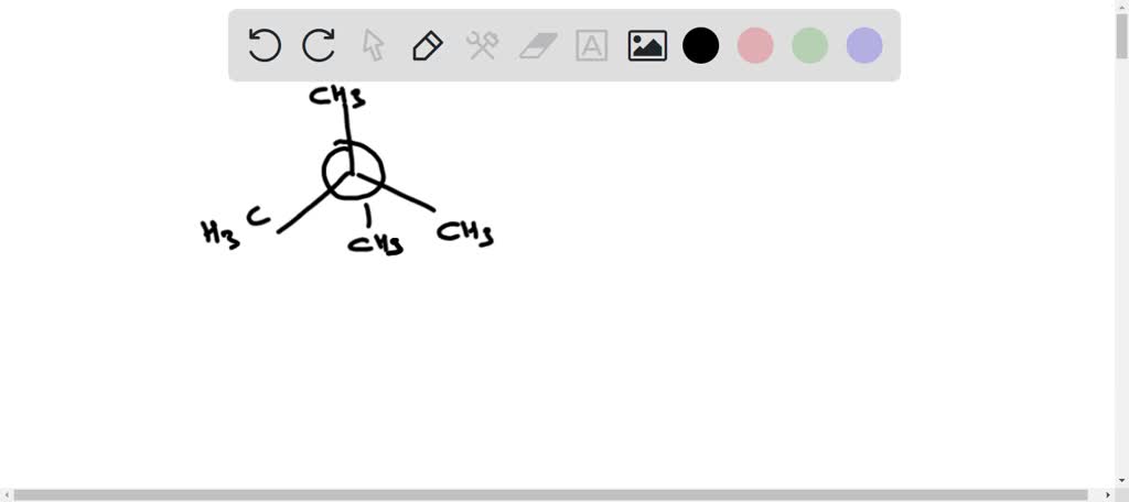 SOLVED: Newman projections of 2,2,3,3-tetramethylbutane looking down ...