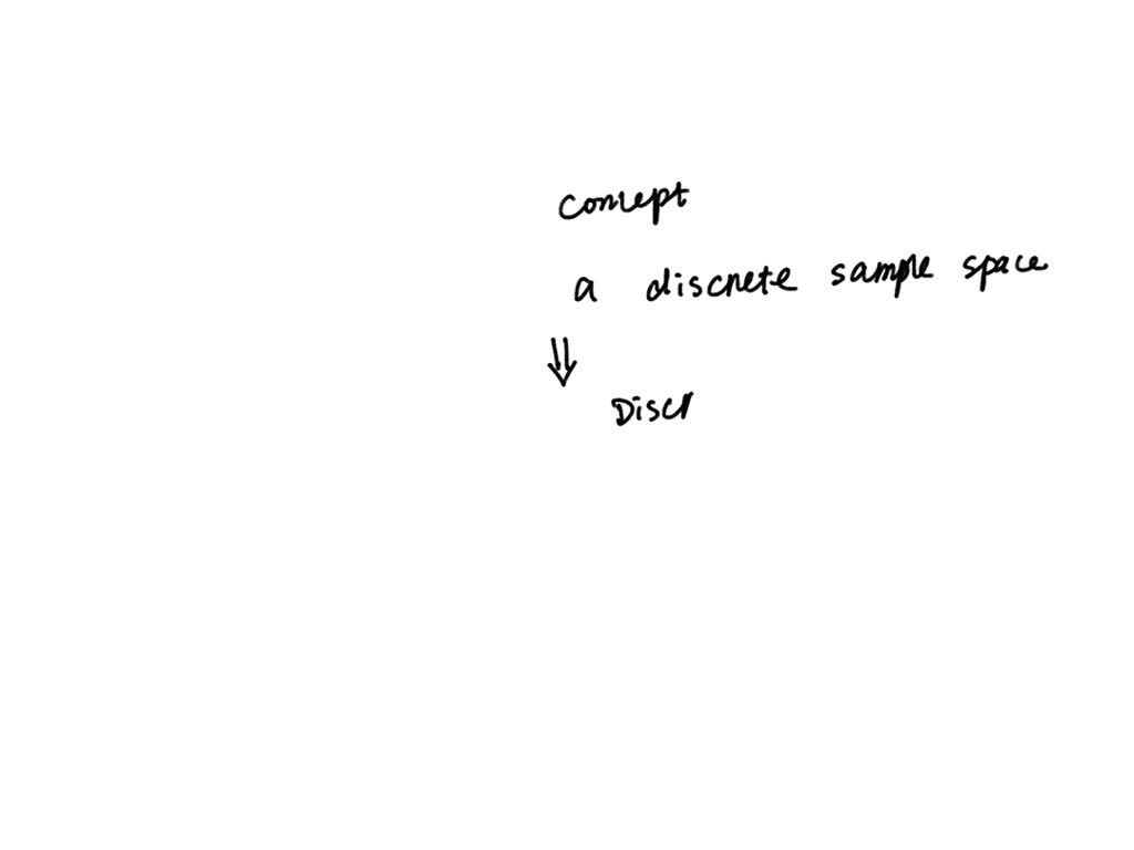 SOLVED: A random variable defined over a discrete sample space is ... SOLVED: A random variable defined over a discrete sample space is ...