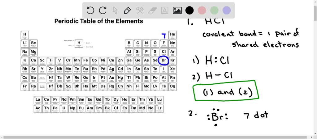 1. The covalent bond in HCl can be represented by (1) H : Cl (2) H - Cl ...