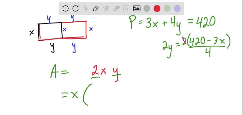 SOLVED: Find the dimensions of the rectangular corral split into two ...