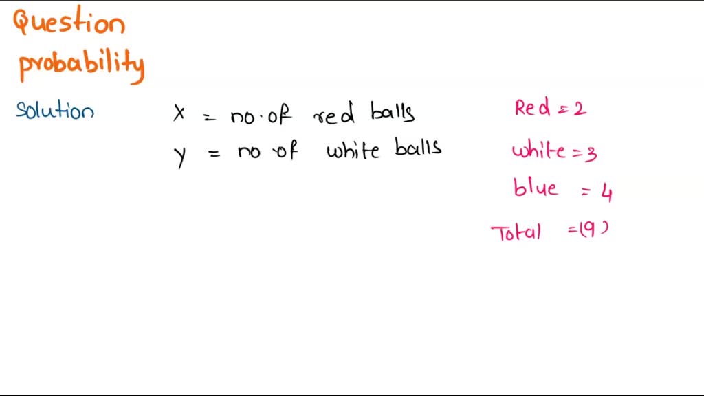 QUESTION 3 Consider an experiment of drawing randomly three balls from ...