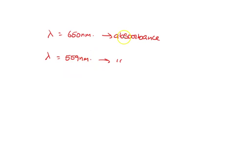 SOLVED: (d) If the student measured the absorbance of the solution at a ...