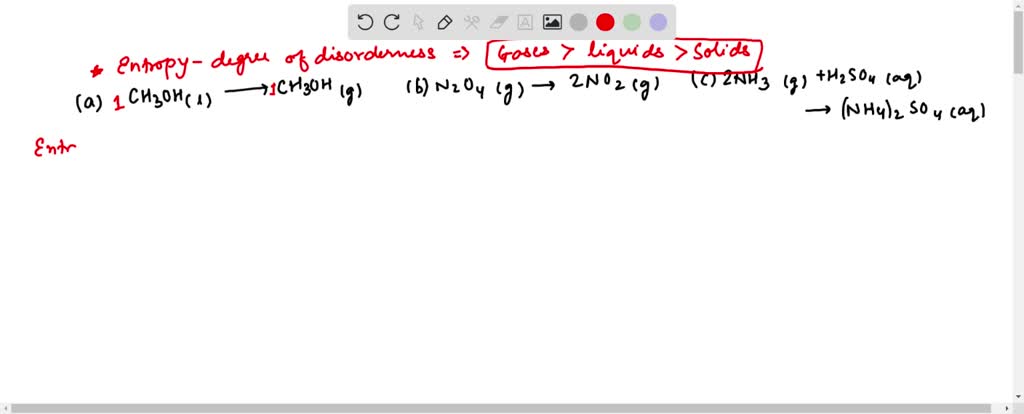 SOLVED: For each of the following reactions, indicate whether you would ...